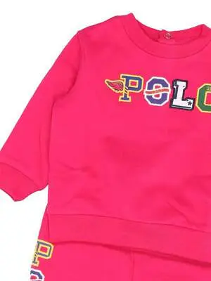 Polo Ralph Lauren Crewneck Sweatshirt And Pants - Fuchsia
