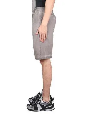 Dolce & Gabbana Bermuda Shorts With Logo Plaque - Multicolour