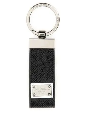 Dolce & Gabbana Logo Keychain - Black