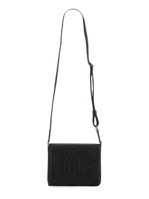 Dolce & Gabbana Medium Leather Shoulder Bag - Black