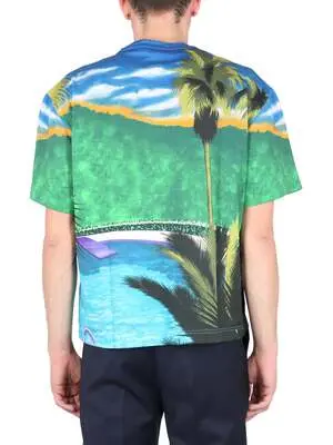 Etro California Print T Shirt - Multicolour