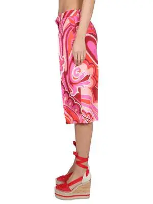 Etro Silk And Cotton Bermuda Shorts