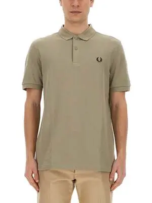 Fred Perry Polo With Logo - Beige