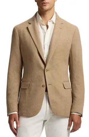 Ralph Lauren Purple Label Hadley Hand-tailored Cashmere Sport Coat - Taupe Multi