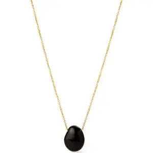 ANA LUISA Pebble Mini Pendant Chain Necklace - Gold/black