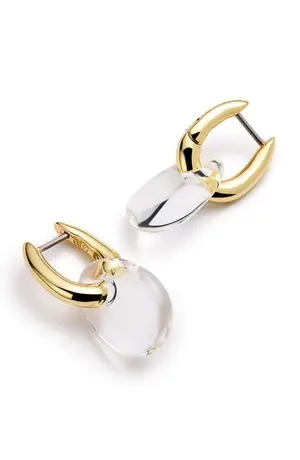 ANA LUISA Drop Hoop Earrings - Gold/silver
