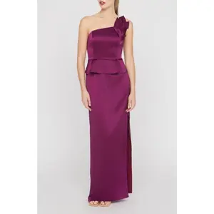KAY UNGER Kiara One-shoulder Gown