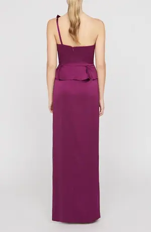 KAY UNGER Kiara One-shoulder Gown