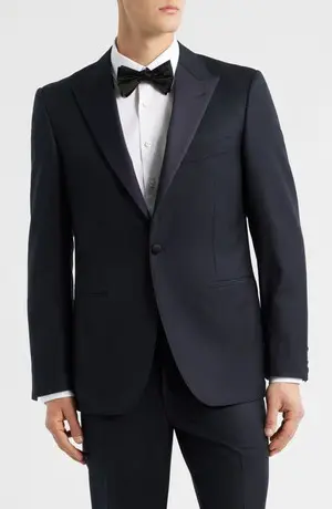 Canali Contemporary Regular Fit Wool Blend Tuxedo