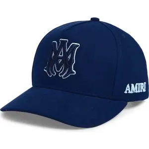 Amiri Cotton Canvas Snapback Baseball Cap - Midnight Blue