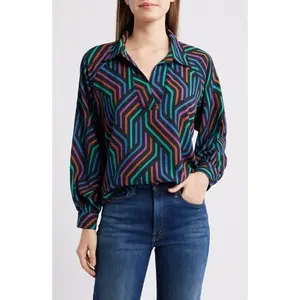 Apny Notch Neck Blouses