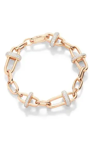 Pomellato Iconica Diamond Link Bracelet - Rose Gold