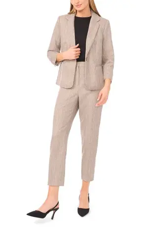 Halogen Shrunken Herringbone Blazer