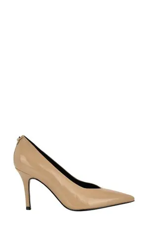Guess Pointed Toe Pump - Medium Natural