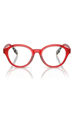 Burberry 48mm Phantos Optical Glasses - Red/demo Lens