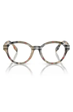 Burberry 48mm Phantos Optical Glasses - Vintage Check/demo Lens