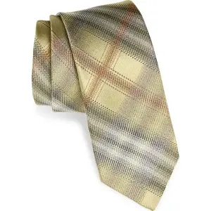 Burberry Manston Check Jacquard Silk Tie - Glade Green Ip Check