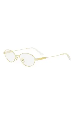 Dior Oval Eyeglasses - Shiny Gold Dh