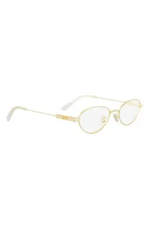 Dior Oval Eyeglasses - Shiny Gold Dh