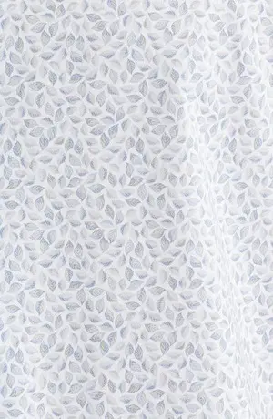 Bugatchi Miles Ooohcotton® Leaf Print Short Sleeve Button-up Shirt - Sand
