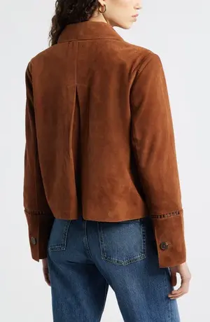 Treasure & Bond Suede Swing Jacket