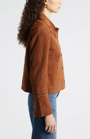 Treasure & Bond Suede Swing Jacket