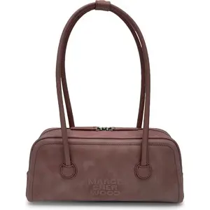 MARGESHERWOOD Soft Boston Leather Shoulder Bag - Tea Rose Pull-up