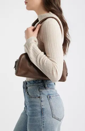 MARGESHERWOOD Soft Boston Leather Shoulder Bag