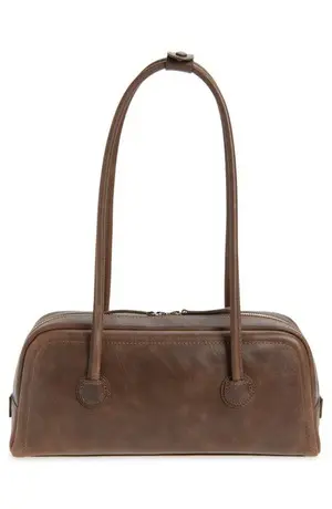MARGESHERWOOD Soft Boston Leather Shoulder Bag