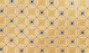 Canali Medallion Silk Tie - Yellow