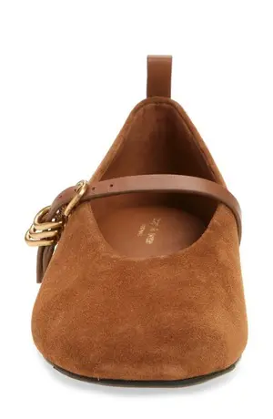 Rag & Bone Spire Mary Jane Flat - Umber Suede
