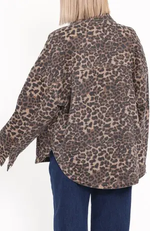PETAL & PUP Elias Print Denim Jacket