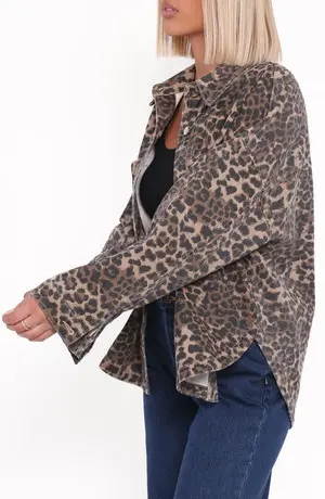 PETAL & PUP Elias Print Denim Jacket