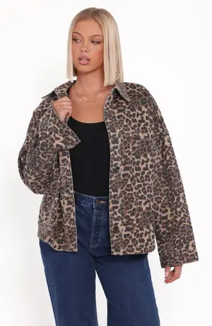 PETAL & PUP Elias Print Denim Jacket