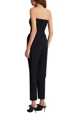 Balmain Crepe Bustier Bodysuit With Belt Detail