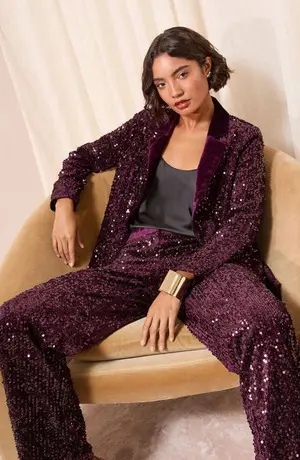FRIENDS LIKE THESE Sequin Blazer