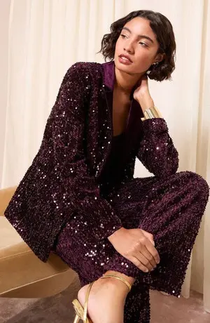 FRIENDS LIKE THESE Sequin Blazer