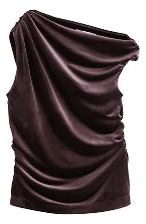 NEXT Drape Velvet Top