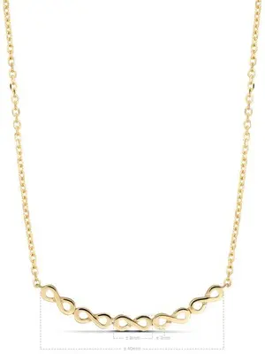 DEVATA Infinity Chain Necklace In 14k Gold