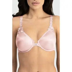 DOMINIQUE INTIMATES Meryl Front Close Racerback Smoothing Minimizer Bra - Pink