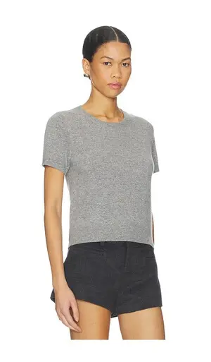 AEXAE Cashmere Cropped Knit Top
