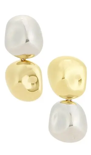 LELET NY Zoe Petite Drop Earrings - Mixed Metal