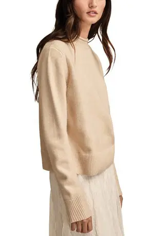 Lucky Brand Roll Neck Long Sleeve Sweater - Oat Milk