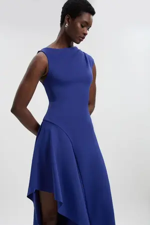 Karen Millen Petite Ruffled Hem Maxi Dress