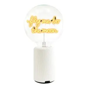 MITB Fly Me To The Moon Portable Table Lamp - White