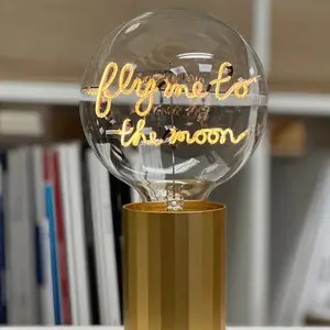 MITB Fly Me To The Moon Portable Table Lamp - White