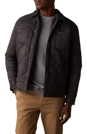 THE NORMAL BRAND Quilted Jacket With Fleece Lining - Charcoal