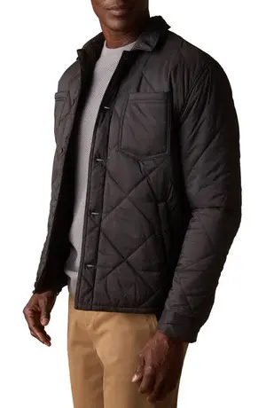 THE NORMAL BRAND Quilted Jacket With Fleece Lining - Charcoal