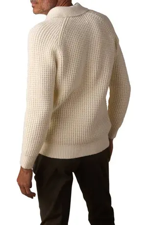 THE NORMAL BRAND Waffle Cotton Blend Polo Sweater - Ivory