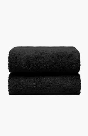 ITALIC Ultraplush Australian Cotton Bath Sheets Black